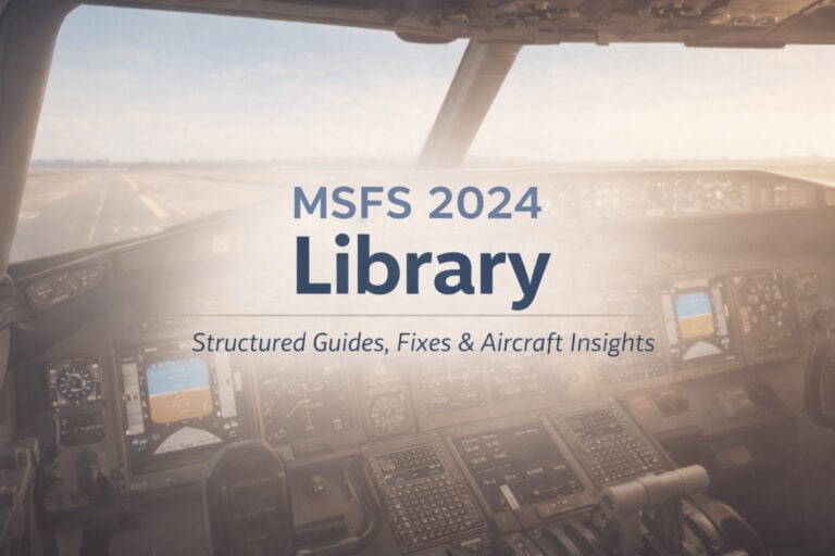 MSFS 2024 Library - Flight Simulation Showcase