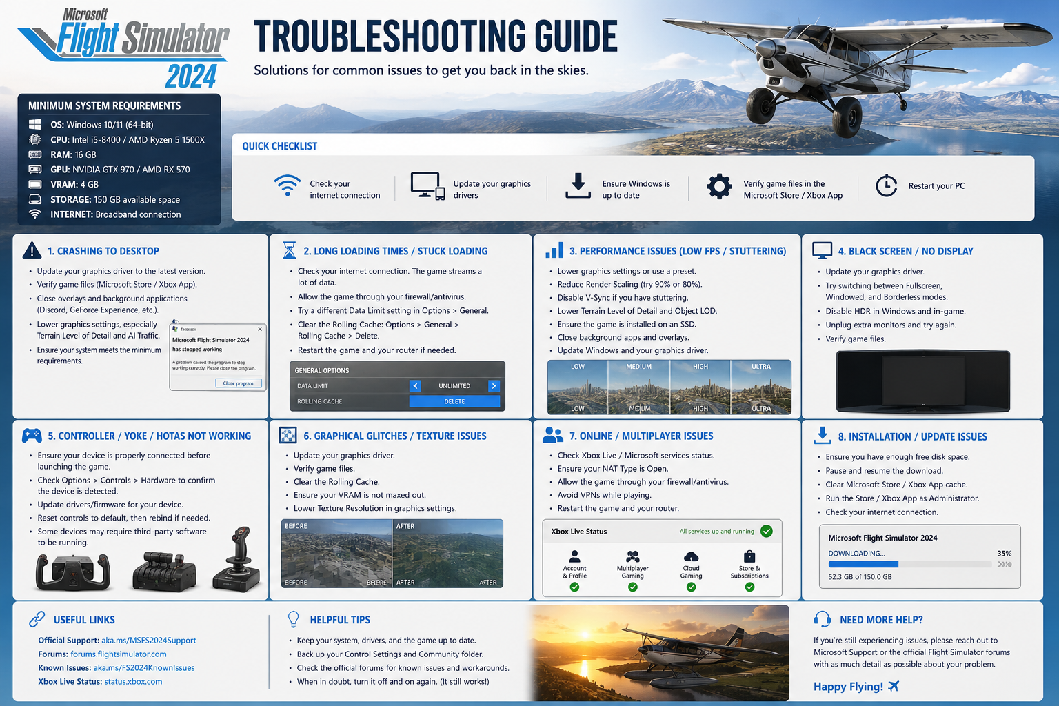 MSFS 2024 Troubleshooting Guide - Flight Simulation Showcase